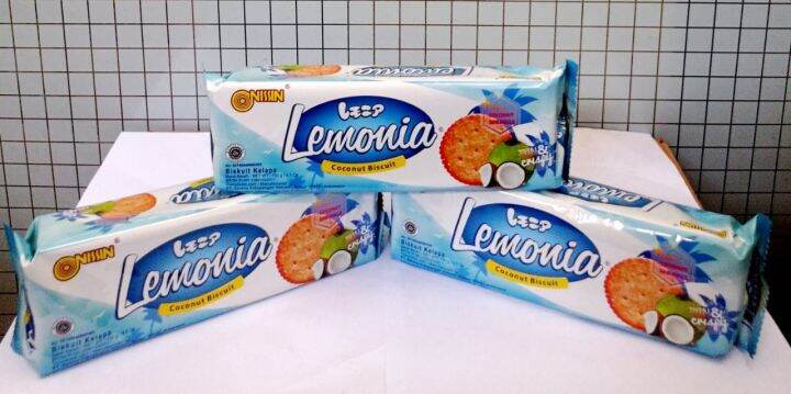 Nissin Lemonia Biskuit Kelapa 130 Gram / Biskuit Nissin / Lemonia ...
