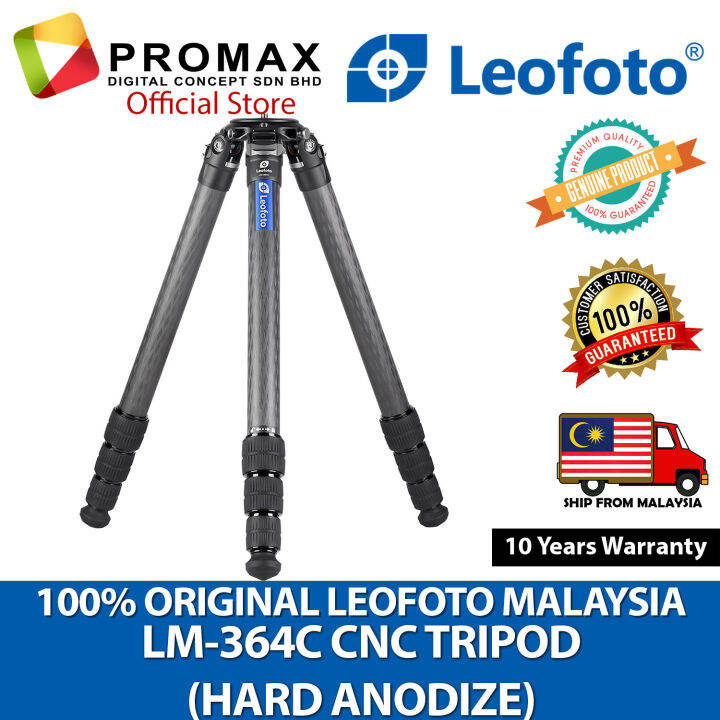 Leofoto (LM-364C) Summit Series LM-364C 4-Section Carbon Fibre Tripod ...