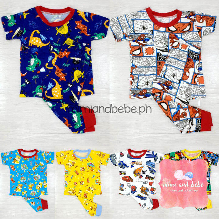 MIMI AND BEBE | KIDS & BABY Combi Pajama Terno Set for Boys | Lazada PH