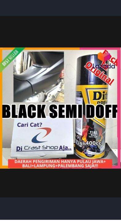 PILOK PYLOX PILOX DITON PREMIUM BLACK SEMI DOFF 9183 hitam semi gloss ...