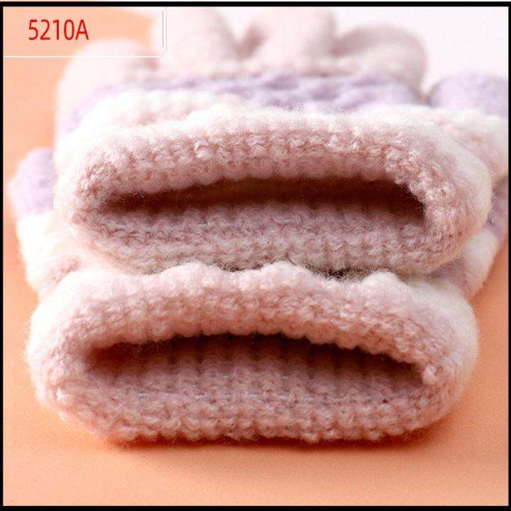 5210A 1 pair ยางยืด เด็ก เด็กหญิงเด็กชาย ฤดูใบไม้ร่วงฤดูหนาว ถุงมือ ถุงมือเด็ก ถุงมือเต็มนิ้ว ...