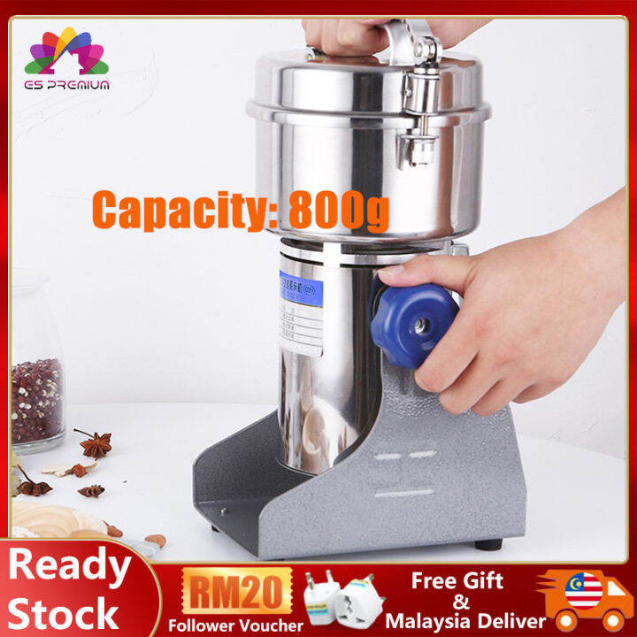 Ready Stock Mesin Serbuk Kilang Keluli Tahan Karat Pengisar Cereai ...