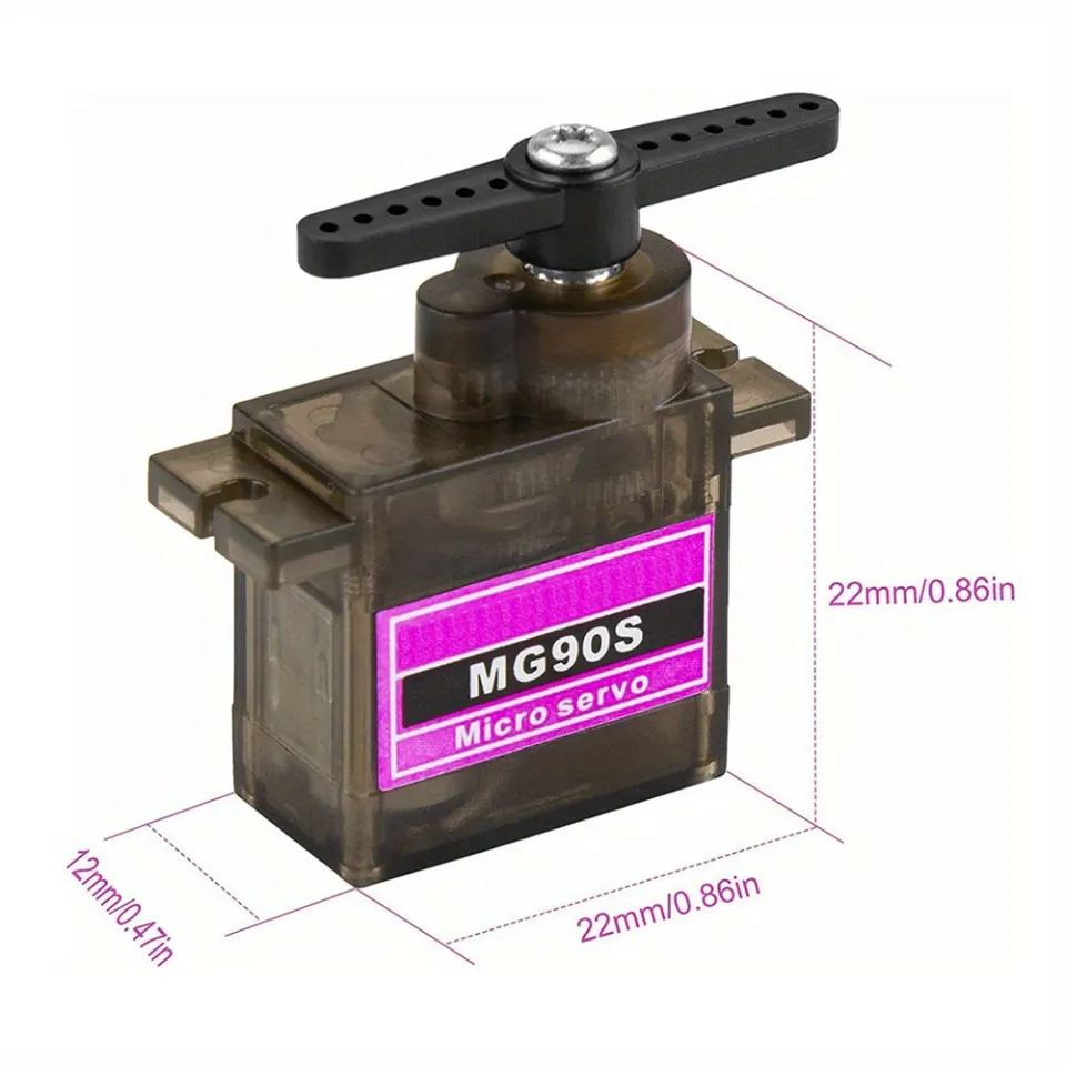 Mg90s Metal Gear Micro Servo Motor Kit 180 Degrees/360, 48% OFF