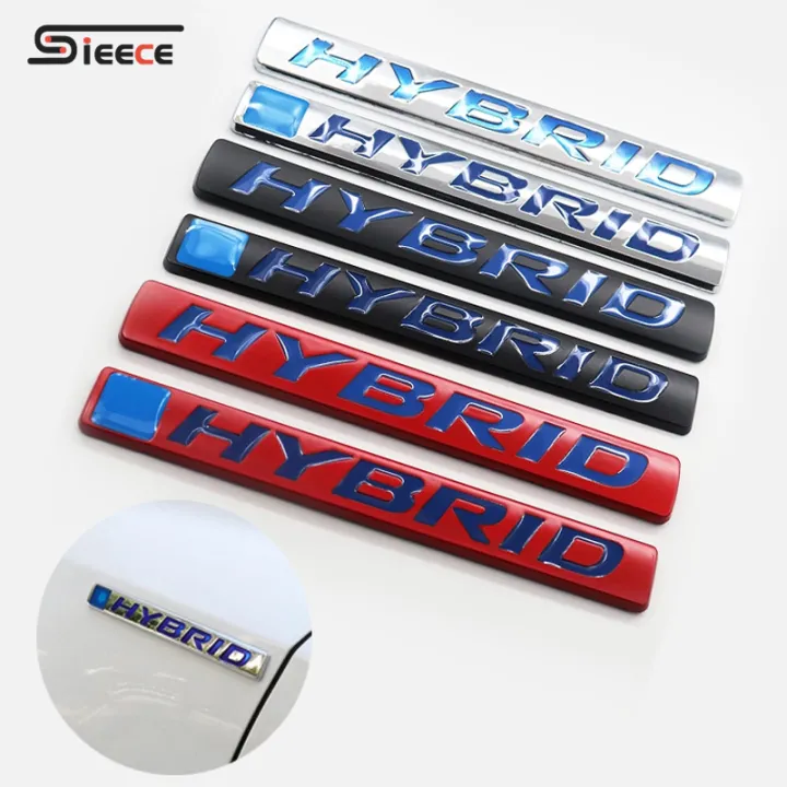Sieece HYBRID Metal Car Side Rear Emblem Sticker Automobiles Decals ...