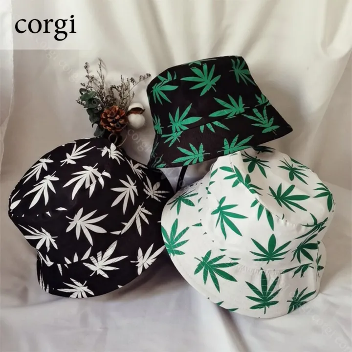 [HUGO] Unisex Fisherman Hat Maple Leaf Double-sided Sun Hat #MZ035 ...