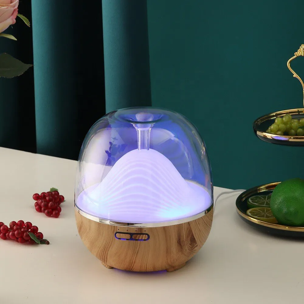 FREE น้ำมันหอมระเหย Mountain Aroma Diffuser เครื่องพ่นอโรม่า 600ml พ่น ...