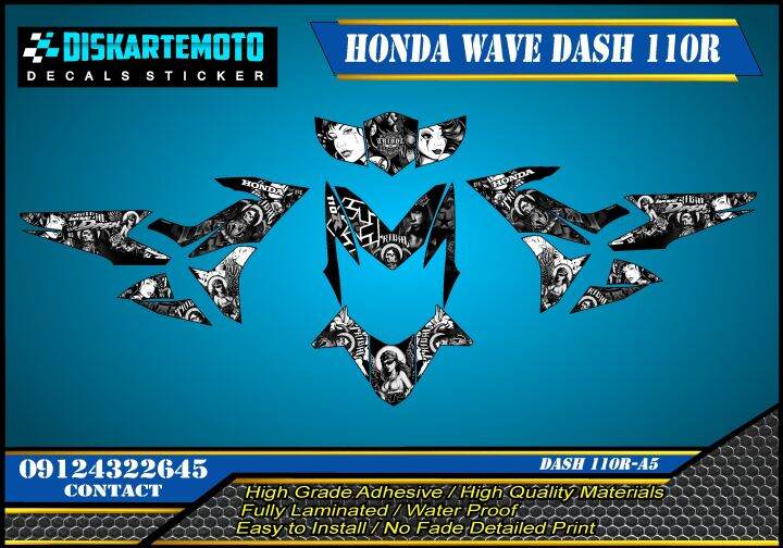 Honda Wave Dash 110r Decals | Lazada PH