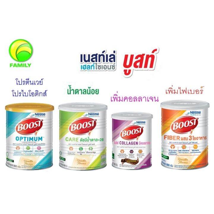 Nestle Boost Optimum 800g Care 800g Collagen 400g Fiber 800g