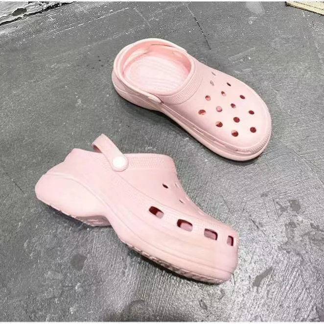 Korean Street Style Crocs Platform Sandals for women | Lazada PH