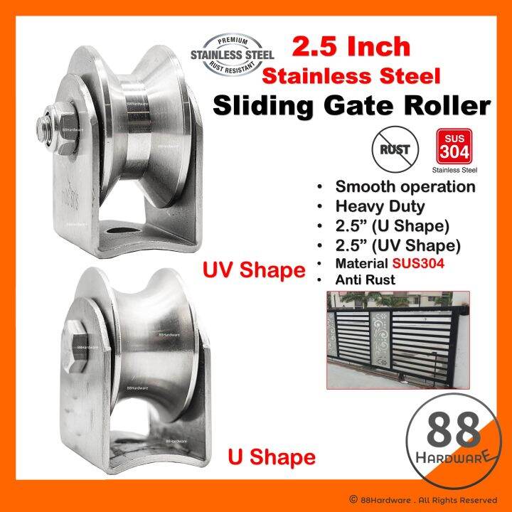 2.5" SUS304 auto gate roller wheel / gate bearing / sliding gate roller ...