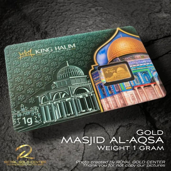King Halim Masjid Al-aqsa Gold Logam Mulia Emas | Lazada Indonesia