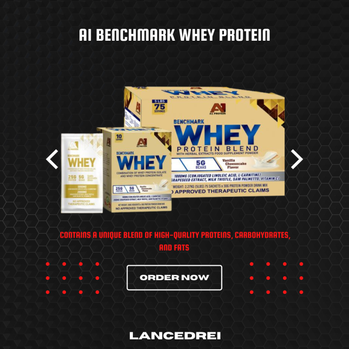 A1 Benchmark Whey Protein Fuel Your Muscle Growth - The Ultimate Mass ...
