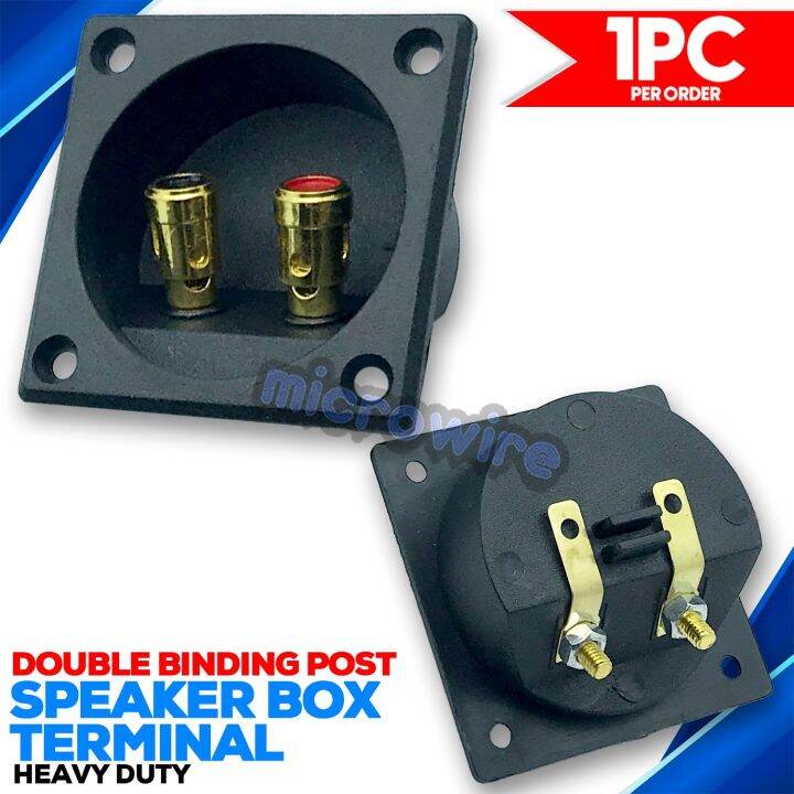 Double Binding Post Type Speaker Box Terminal Cup Black | Lazada PH