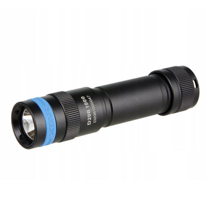 D02B Diving Waterproof Senter LED -kekuatan cahaya-1000 Lumens-mode turbo -Lensa glass ultra ...