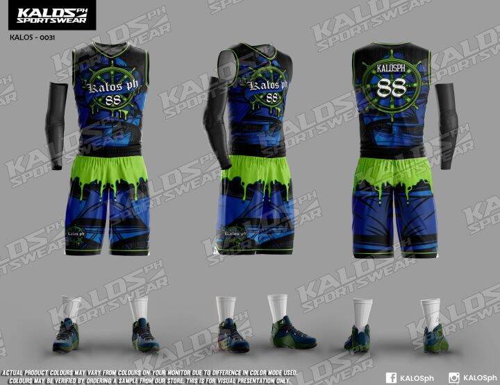 031 SEAFARER MARINE SEAMAN DESIGN BASKETBALL JERSEY SET SANDO AND SHORT ...