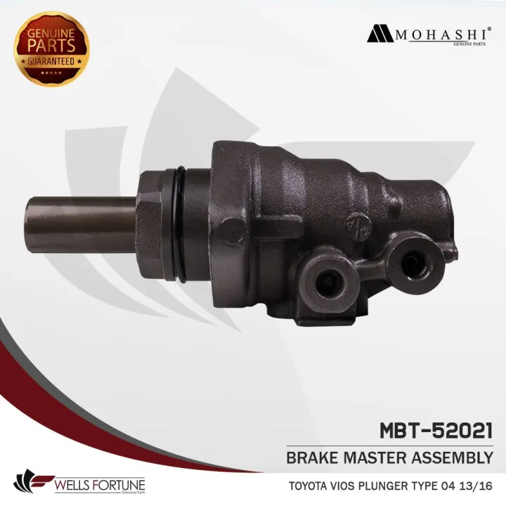 TOYOTA VIOS PLUNGER TYPE 2004 13/16" BRAKE MASTER ASSEMBLY MOHASHI ...