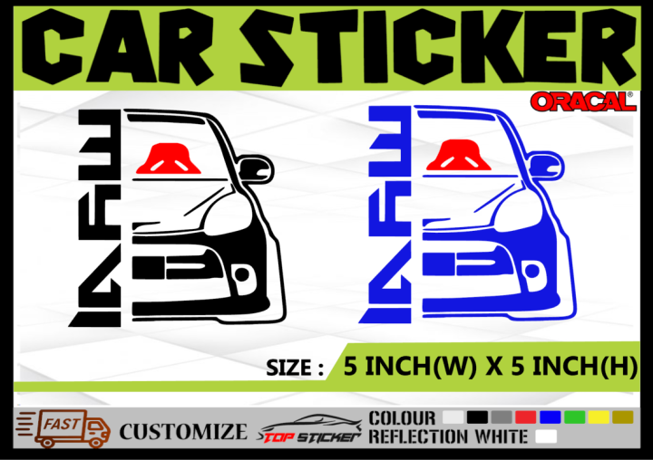 PERODUA MYVI SE 1ST GENERATION CAR STICKER KERETA STICKERS | Lazada