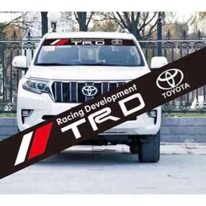 TRD TOYOTA windshield sticker A-3 | Lazada PH