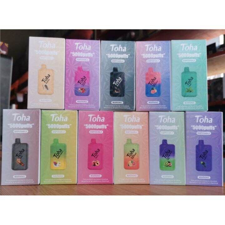 Toha 5000 Puffs Rechargeable SK Abar COD (LEGIT) TFDA GA8Y | Lazada PH