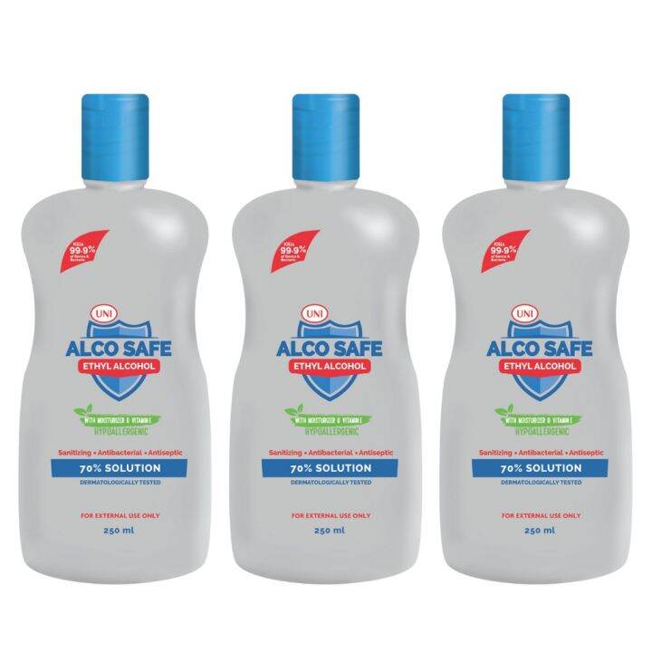 Alcosafe 70% Ethyl Alcohol 250ml | Lazada PH