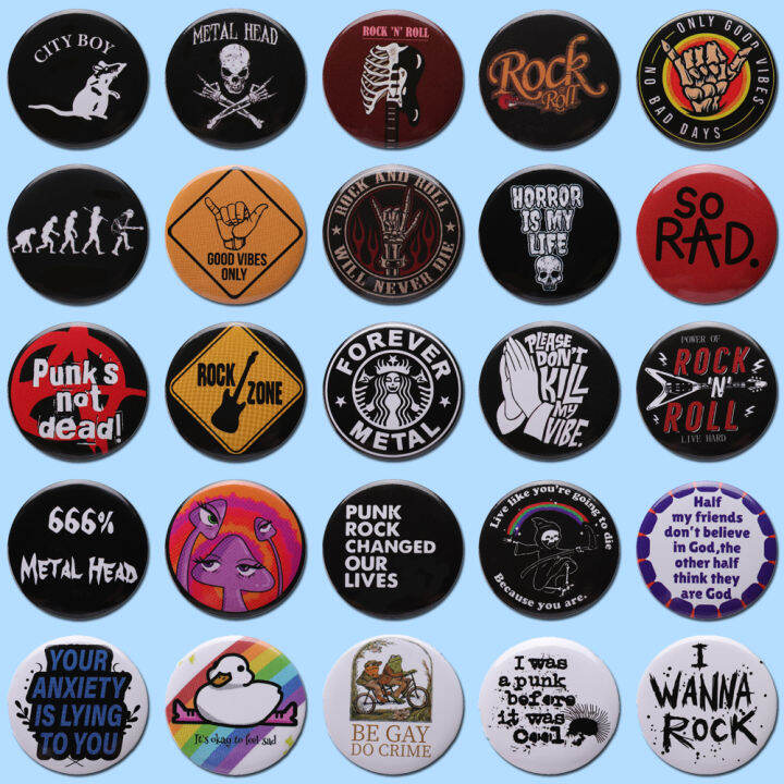 28 model pin bros bulat lencana pakaian Aksesori mode hadiah untuk ...