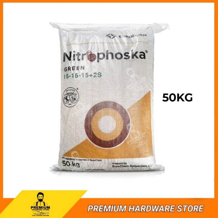 BM Nitrophoska Green 15-15-15+2S 50kg Baja Subur Baja Kuda Singa Hijau ...