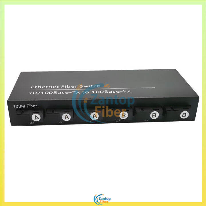 Fiber Switch 6 SC Port 2 RJ45 Port 10/100M Ethernet Switch Fiber ...
