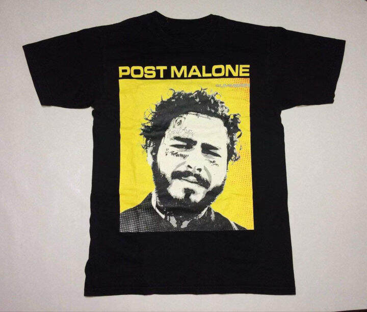 ลดราคาต่ำสุด (Post Malone) เสื้อยืดแขนสั้นพิมพ์ลายผ้าฝ้าย 100% นุ่มสบาย ...