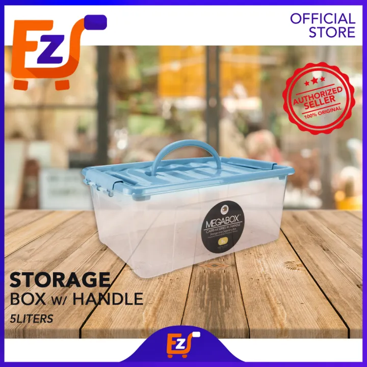 EZ DEAL Megabox 5 Liters Stackable & Space Saving High-Quality Plastic ...
