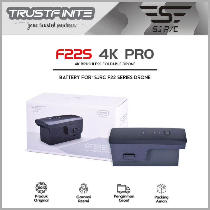 Baterai SJRC F22S / F22 S / F22 PRO 4K Battery Original Garansi Resmi ...