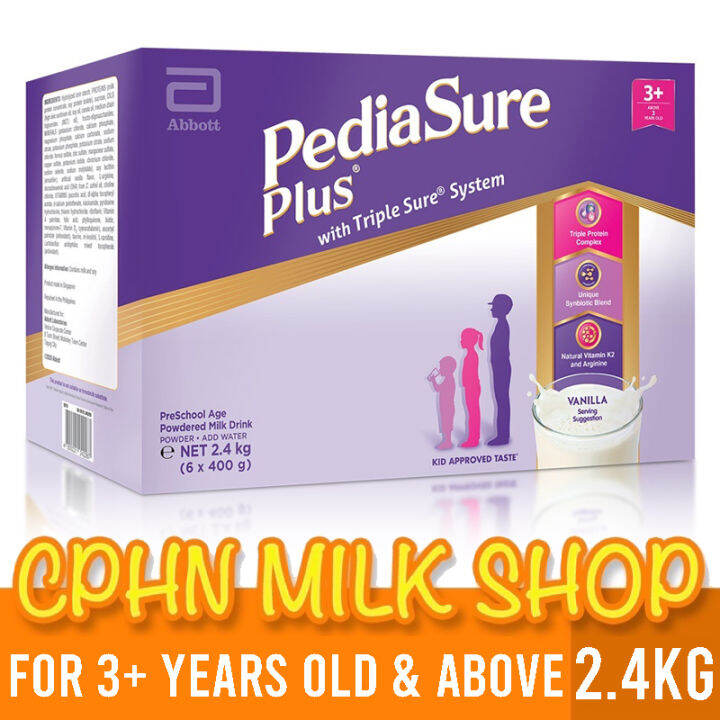 Pediasure Plus Vanilla 2.4kg For Kids Above 3 Years Old | Lazada PH