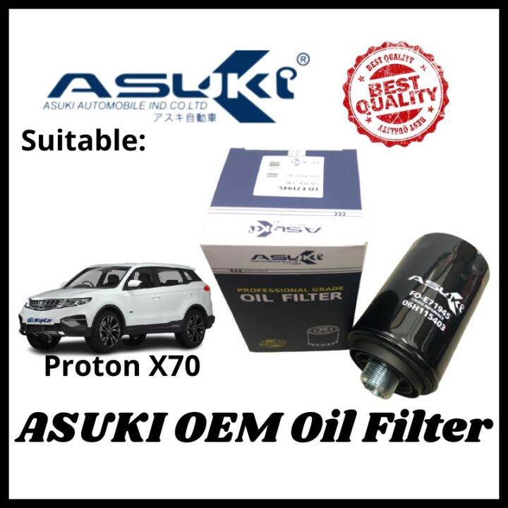 ASUKI Oil Filter Proton X70 Suitable Volkswagen Audi,Haval F7 Engine ...