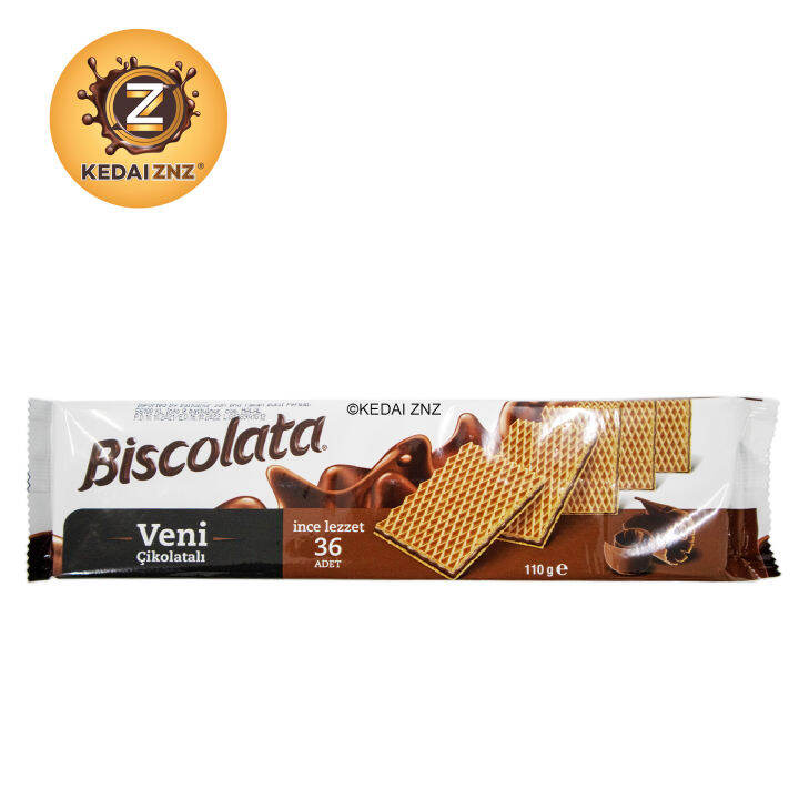 Chocolate Biscolata Veni Wafer with Chocolate Cream 110g Coklat | Lazada