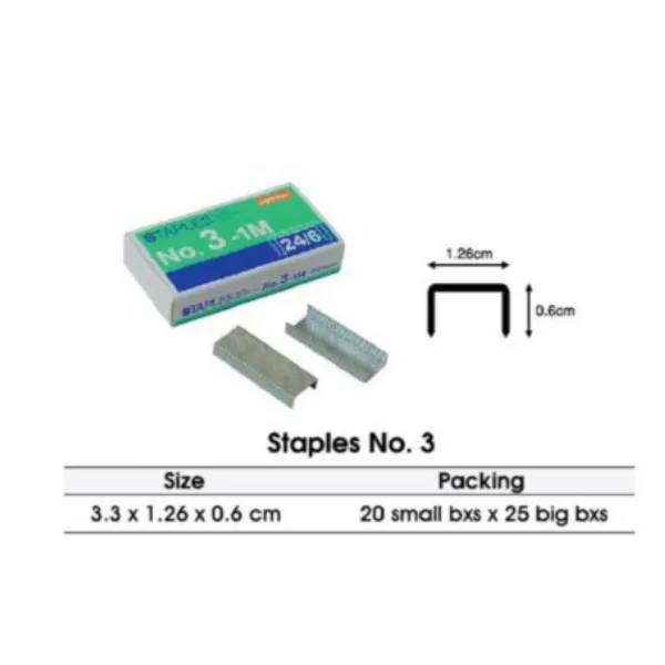 Isi Klip / Stapler ( Staples ) JOYKO No. 3 | Lazada Indonesia