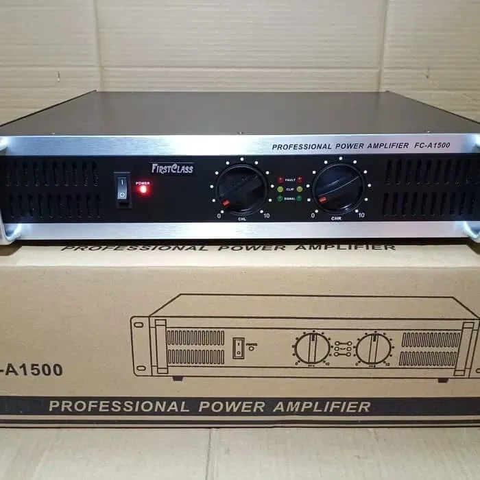 Power Audio Sound System Firstclass FC A1500 PRO Powered Amplifier ...