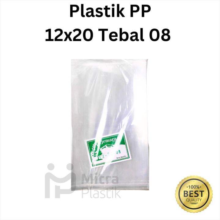 Plastik PP 12x20 Tebal 08 Kantong Plastik Bening Snack Keripik Tebal ...