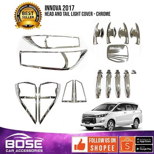 Toyota Innova Garnish Cover Set Chrome 2017 - 2021 / Toyota Innova ...