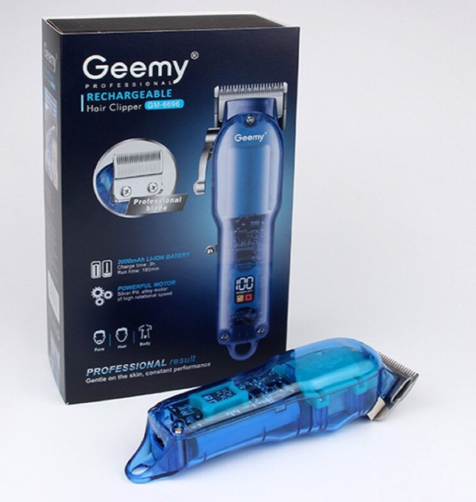 New Arrival Geemy GM-6696 Professional Cordless Electric Hair Trimmer ...