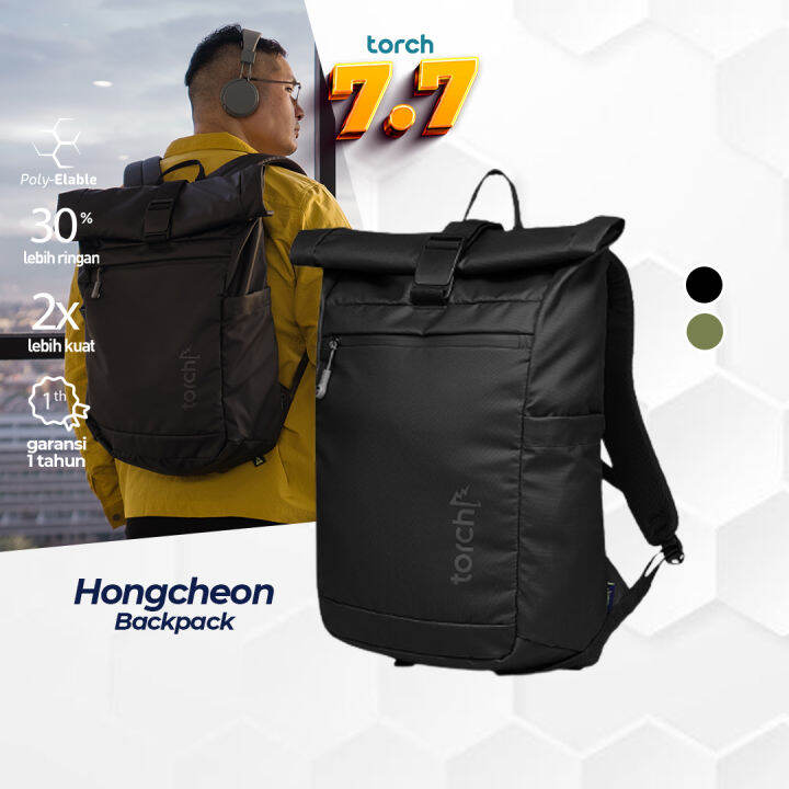Torch backpack-Hongcheon 22 liter travel School work laptop backpack ...