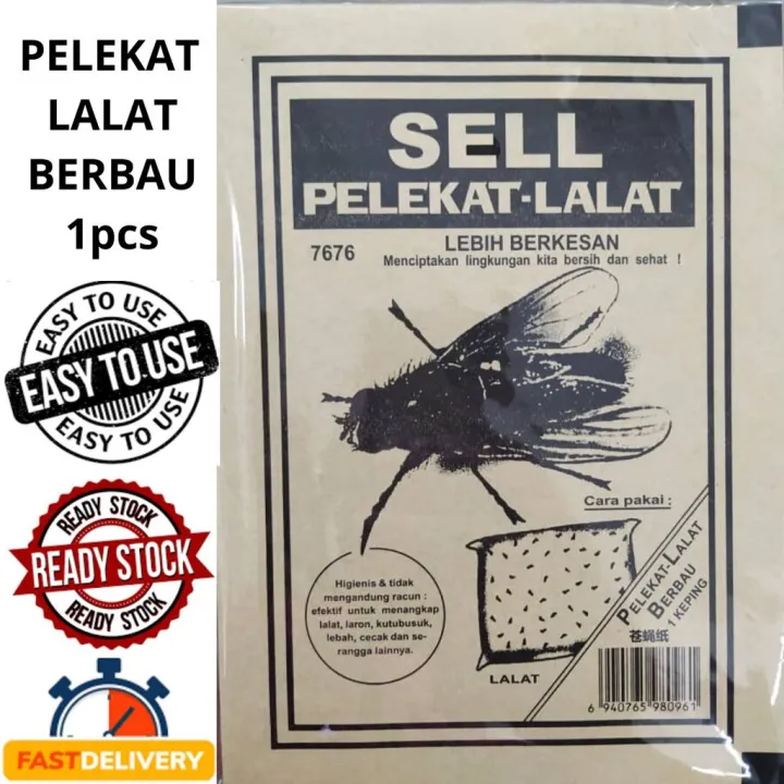 MALAYSIA STOCK-1PCS-Pelekat Lalat / Gam Lalat / Fly Trap / Fly Sticky ...