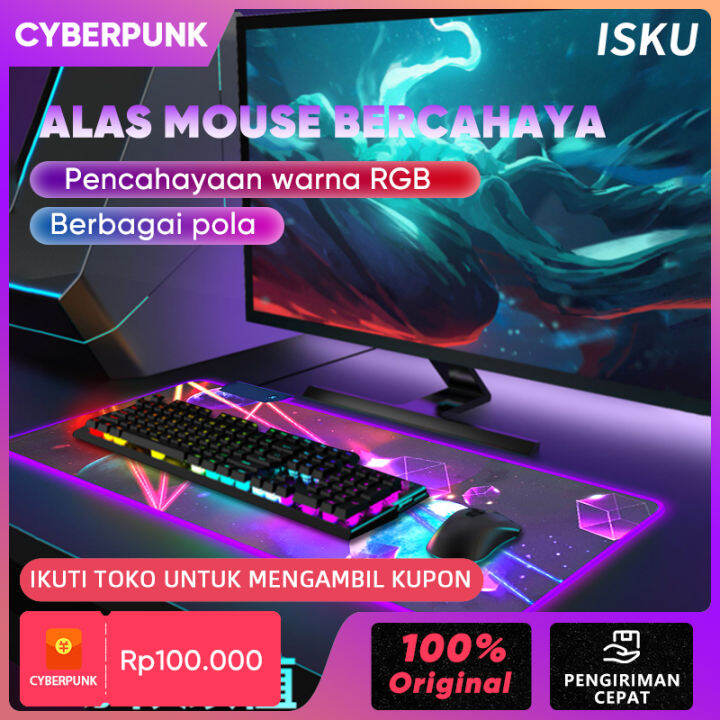 ISKU mouse pad rgb Mouse pad Gaming XL Peta Dunia Mousepad Besar Mouse ...
