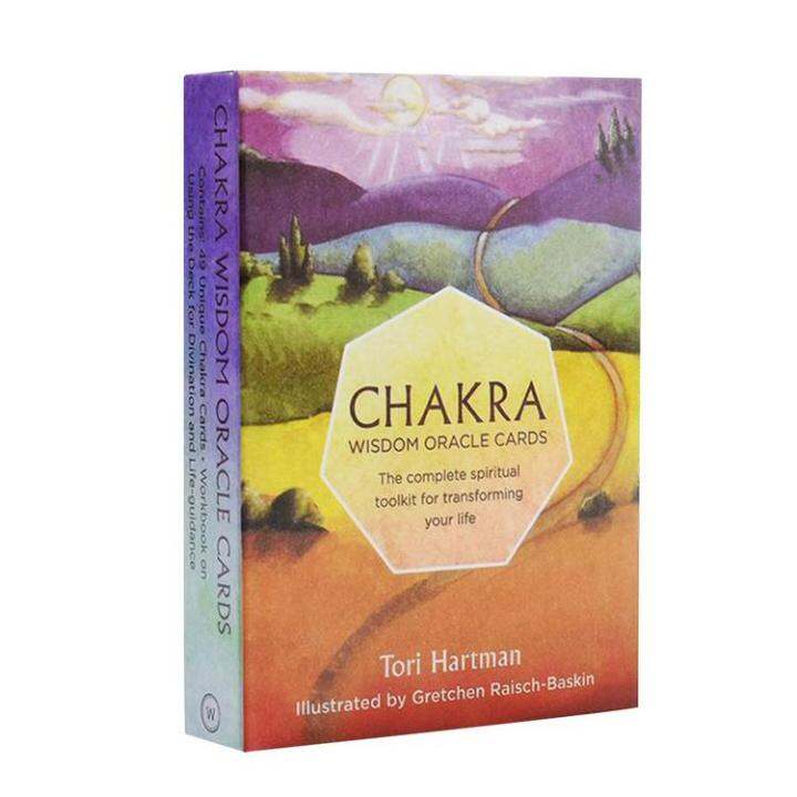 Chakra Wisdom Oracle Cards Tarot Game Decks English Version Tarot Cards ...