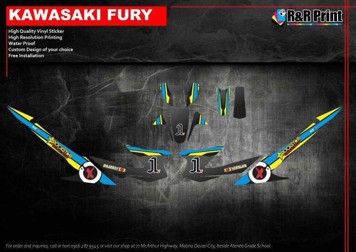 Kawasaki Fury 125 Decal Sticker | Lazada PH