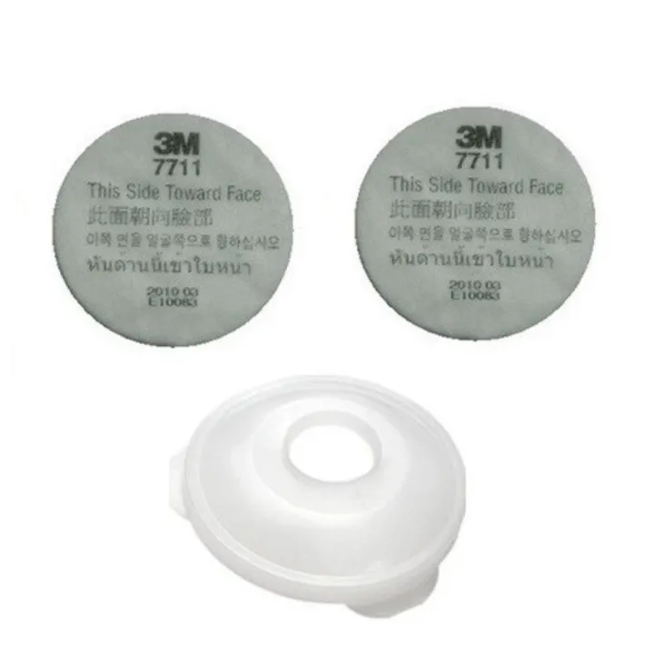 3M ฟิลเตอร์ 7711x2 +ฝาครอบ 774 x1 Prefilter Retainer | Lazada.co.th