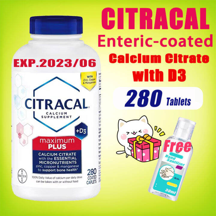Bayer Calcium Citrate + D3 280 Caplets | Lazada.co.th