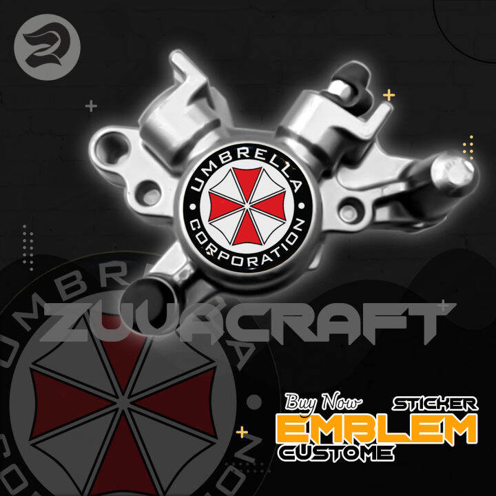 STIKER MOTOR EMBLEM 3D LOGO UMBRELLA KALIPER REM AKSESORIS YAMAHA HONDA ...