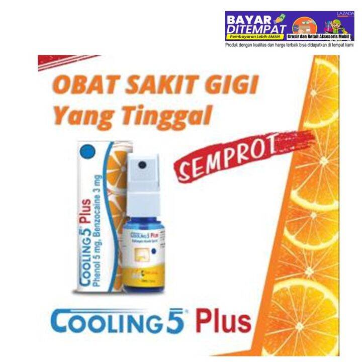 BISA BAYAR DITEMPAT - COOLING 5 PLUS ORANGE OBAT SEMPROT SARIAWAN SAKIT ...