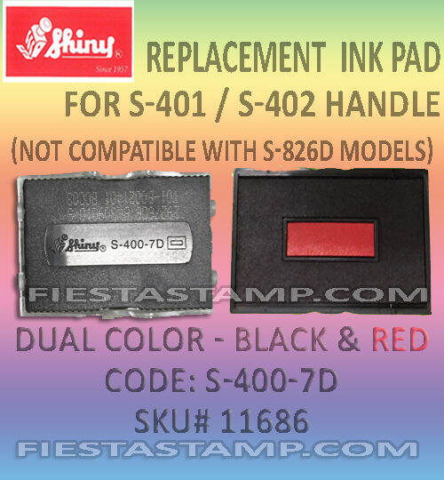 Shiny Replacement Ink Pad (S-400-7D) for S-401/402 Handles | Lazada PH