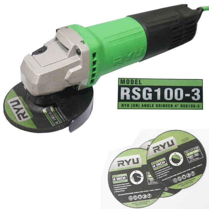 Mesin Gerinda Tangan RYU RSG100-3 Angle Grinder | Lazada Indonesia