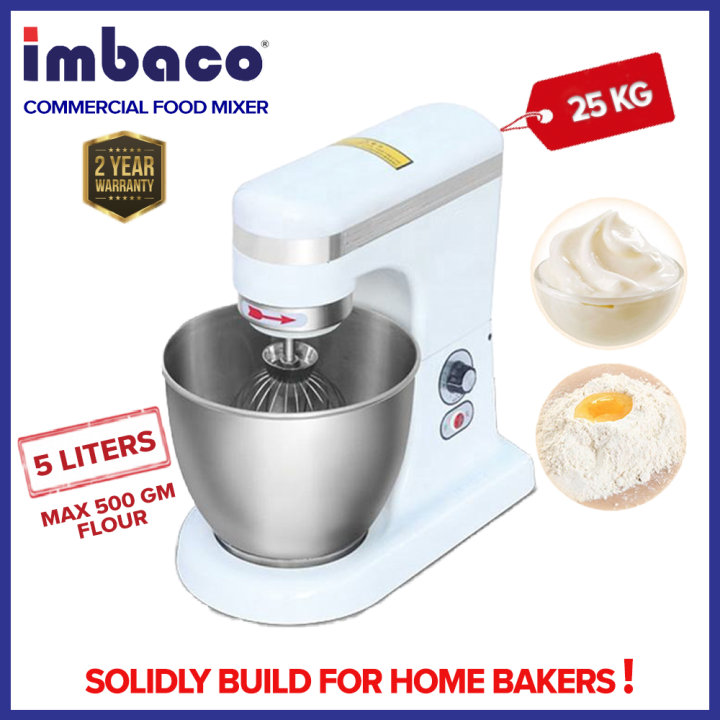 Imbaco Heavy Duty Commercial Food Mixer (5 Liters) | Stand Mixer ...